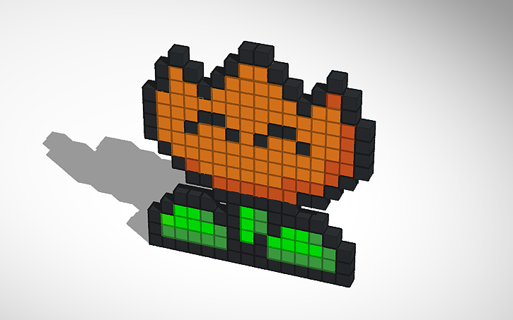 3D design flor de mario - Tinkercad