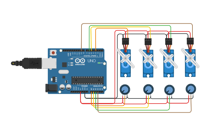 Circuit design Desafio 5 - aula 5 - IFSP | Tinkercad