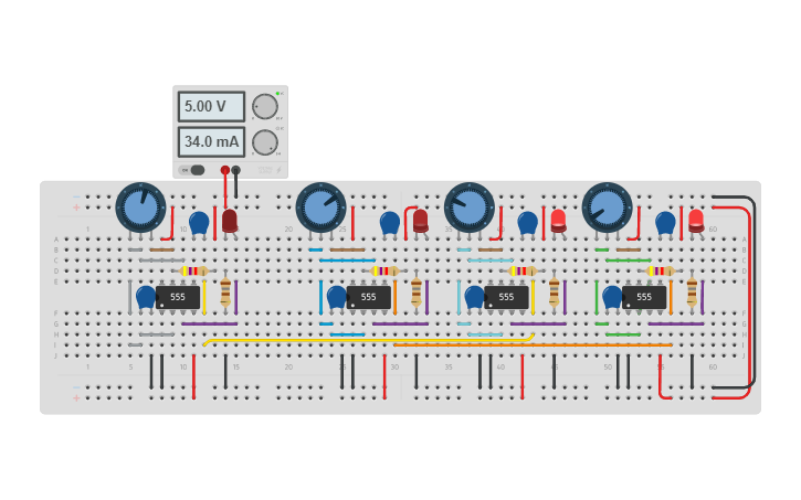 Circuit design timer 555 Top 3517 | Tinkercad