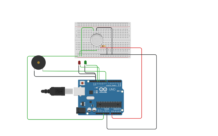 Circuit design 181_Smoke_Detector - Tinkercad