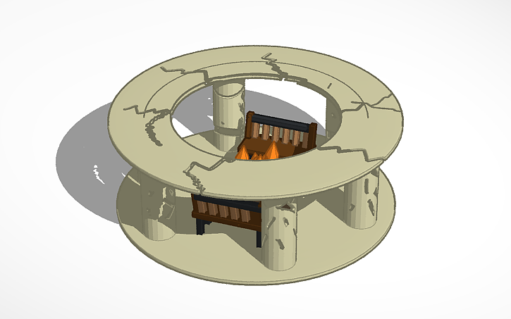 3D design ruins - Tinkercad