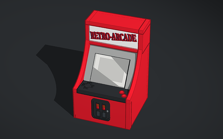 3d Design Custome Arcade Tinkercad