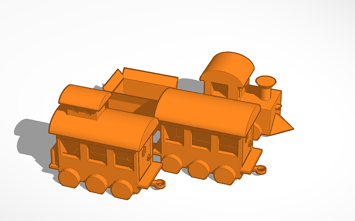 3D design Choo Choo train - Tinkercad