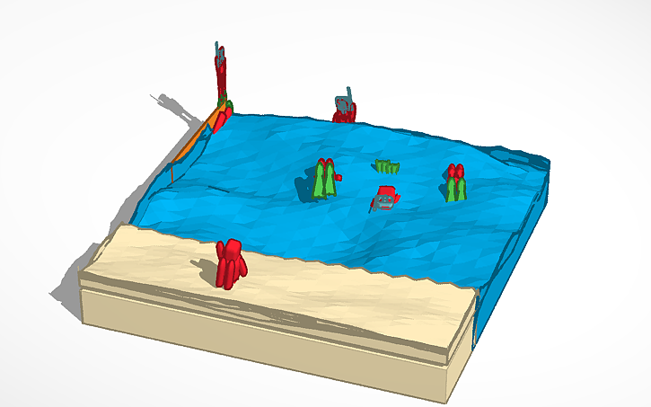 3D design Beach - Tinkercad