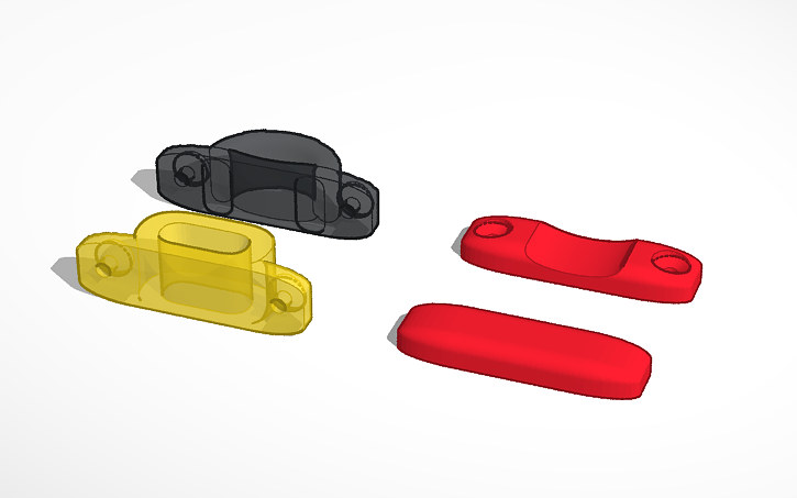 3D design attachment point for trailer - Tinkercad