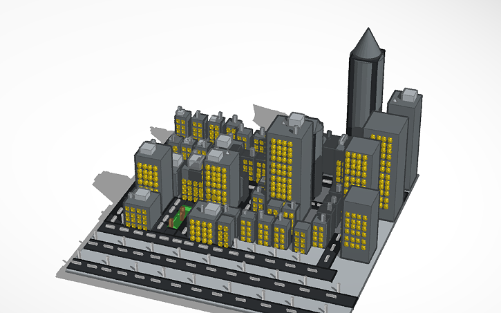 3D design Ciudad - Tinkercad