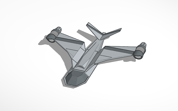 3D design Jet Aircraft 11 - Tinkercad