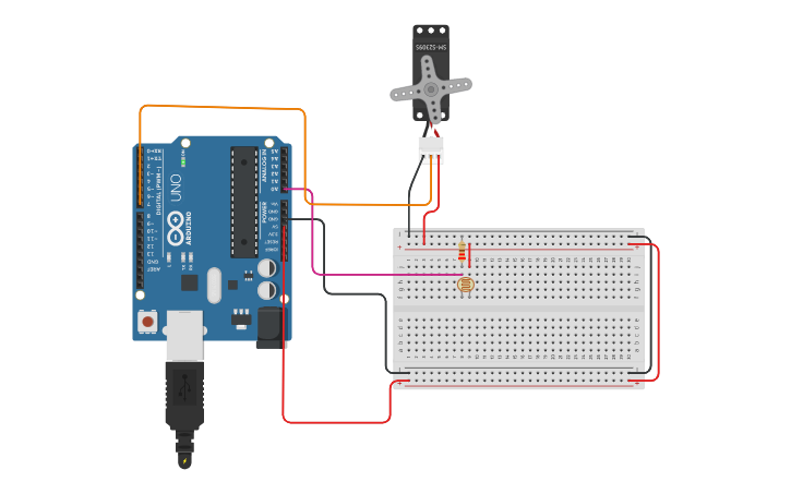 Circuit design PERSIANA SERVOMOTOR - Tinkercad