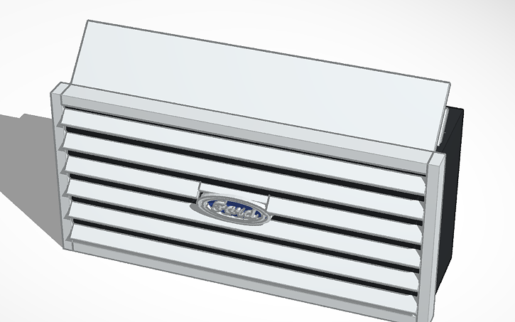 3D design ford grill - Tinkercad