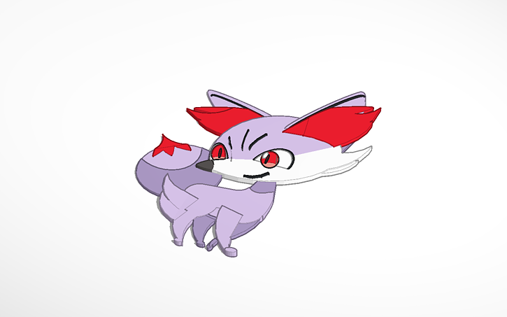 3D design Pokemon Shiny Fennekin 2D. Credit to Blade Doge for original ...