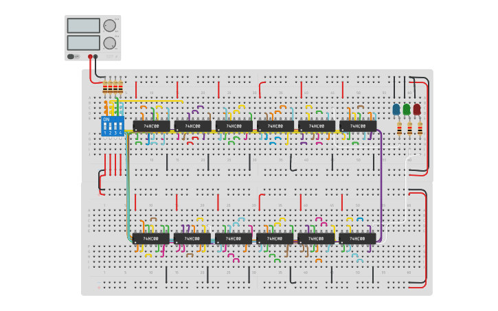 Circuit Design Copy Of Final 2 Bit Comparator Tinkercad