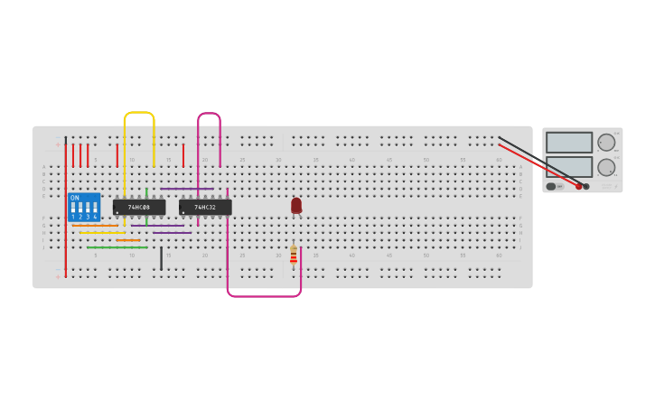 Circuit design Copy of Number 2 - Tinkercad