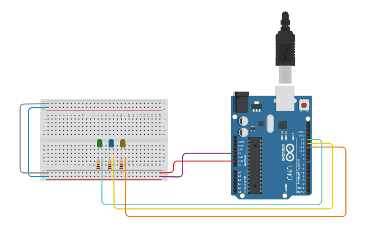 Circuit design Arduino Multiple Light Dimmer - Tinkercad