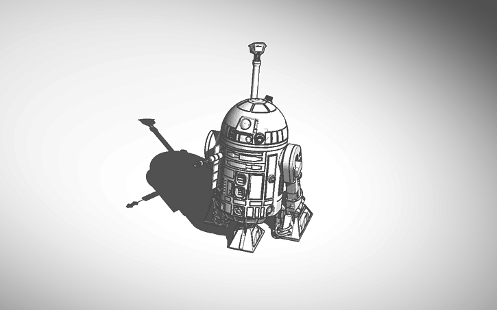 3D design Copy of R2D2 | Tinkercad