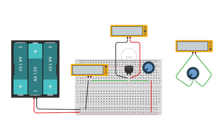 Circuit design Circuito con Potenciometro - Tinkercad