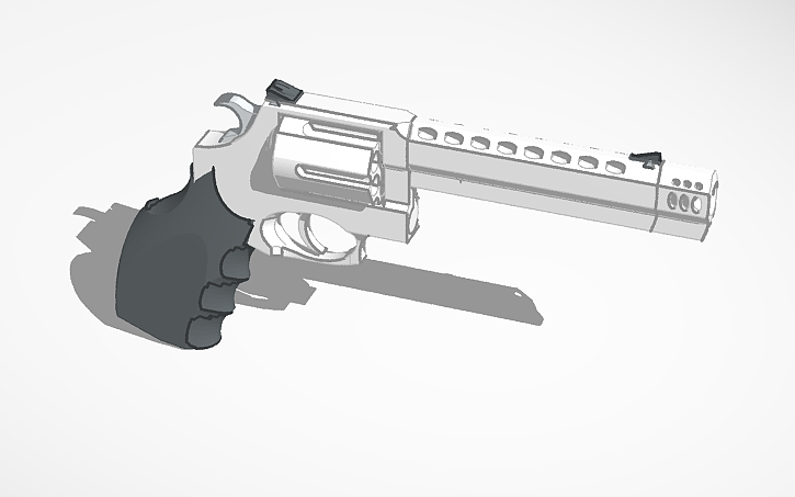 3D design revolver - Tinkercad