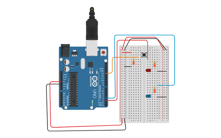 Circuit design Arduino Practical | Tinkercad