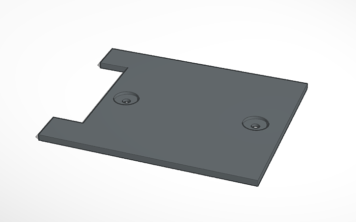 3D design Slash 2WD custom ESC mounting plate - Tinkercad
