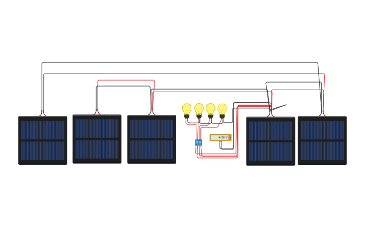 Circuit design Solar lighting - Tinkercad