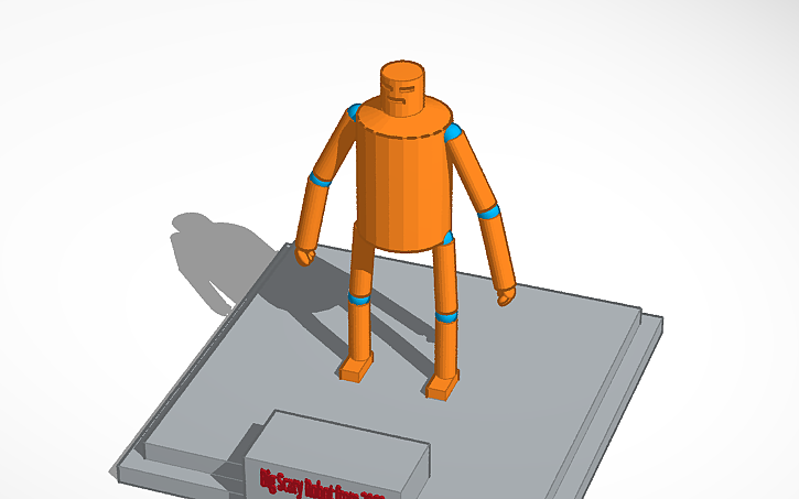 3D design Robot Statue | Tinkercad