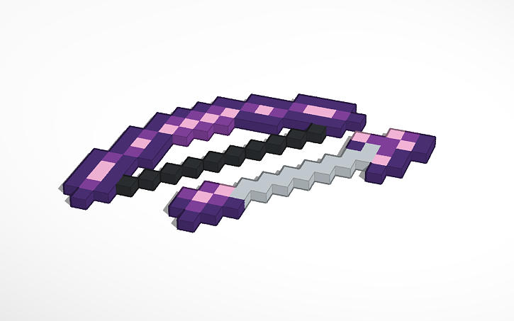 3D design ender bow and arrow | Tinkercad