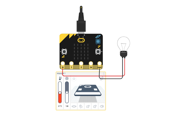 Circuit design Automatic Light Template File - Tinkercad