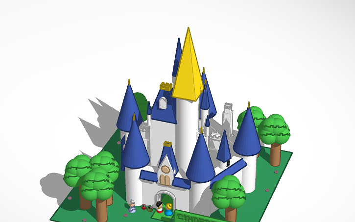 3D design Cinderella's Castle - Tinkercad