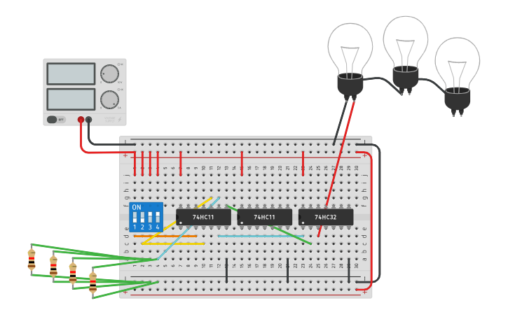 Circuit design pregunta 1 | Tinkercad