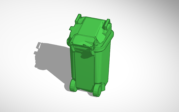 3D design Trash Bin - Tinkercad