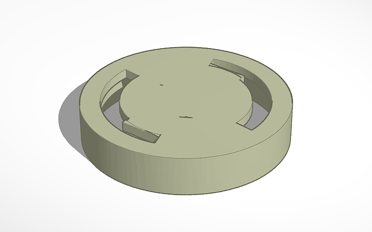 3D design Left Spin Beyblade Template - Tinkercad