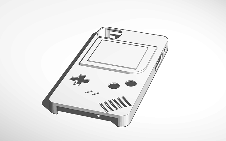 3D design bella's gameboy case | Tinkercad