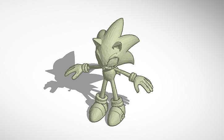 3d Design Sonic The Hedgehog Hd Tinkercad
