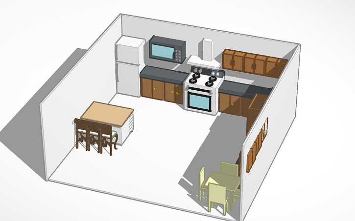 3D design Kitchen:) - Tinkercad