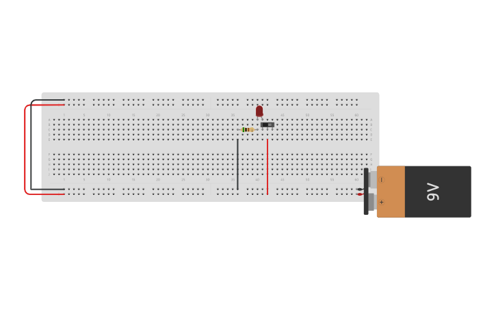 Circuit Design Breadboard Connection Tinkercad