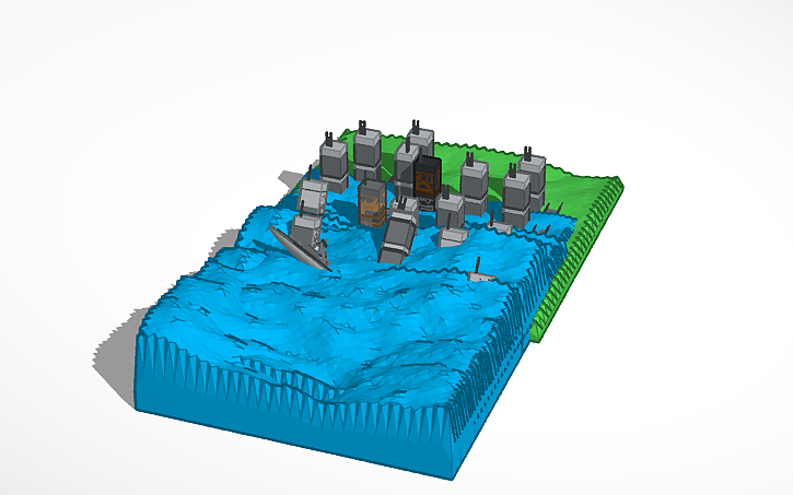 3D design TSUNAMI - Tinkercad