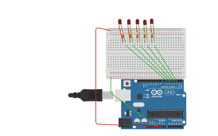 Circuit design Q2 Arduino | Tinkercad