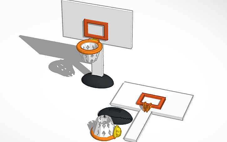 3D design B-ball Hoop3 - Tinkercad