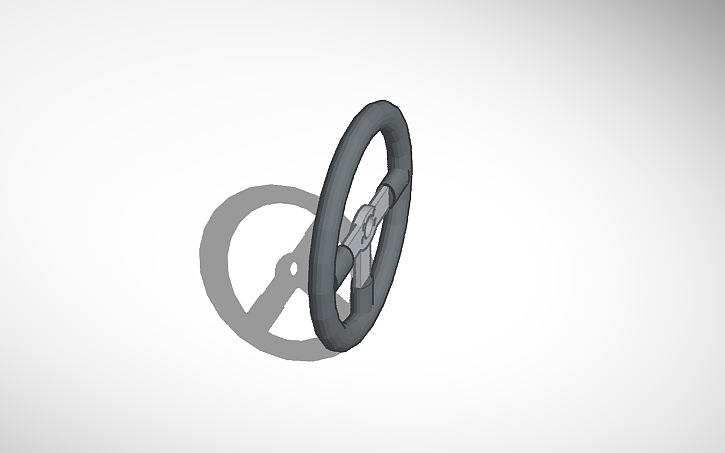 3D design Steering Wheel - Tinkercad
