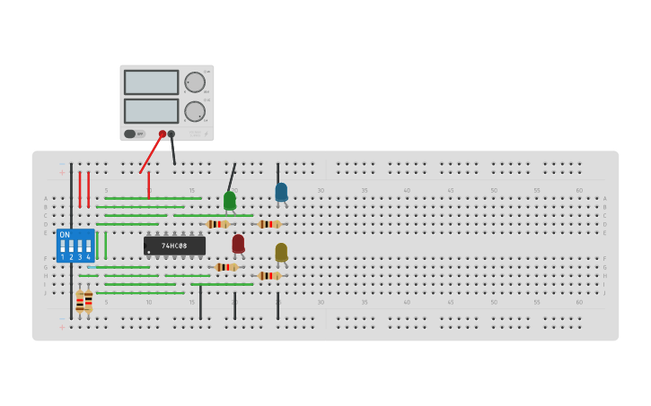 Circuit design Practica de laboratorio | Tinkercad