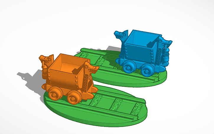 3D design Dwarven Mining Cart for Warhammer | Tinkercad