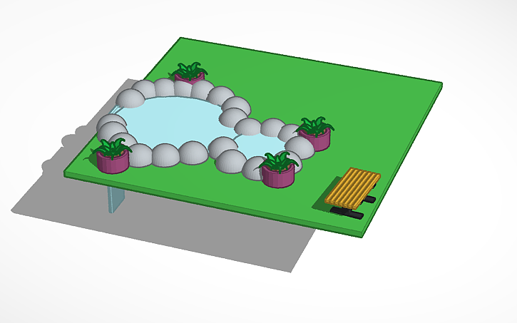 3D design pond #123456 - Tinkercad