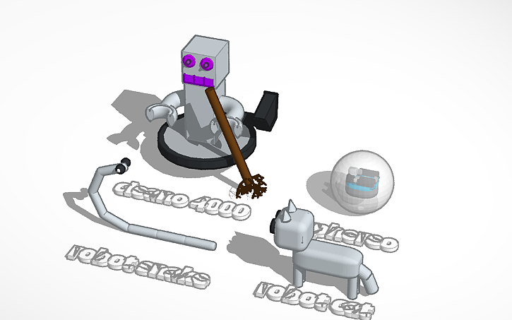 3d Design Robots Tinkercad