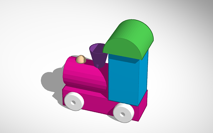 3D design Train - Tinkercad