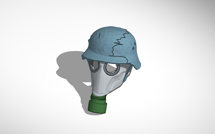 3D design WWII German GASMASK! - Tinkercad