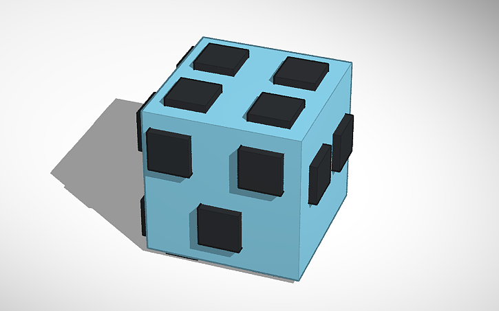 3D design dice | Tinkercad