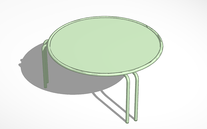 3D design Round Table - Tinkercad