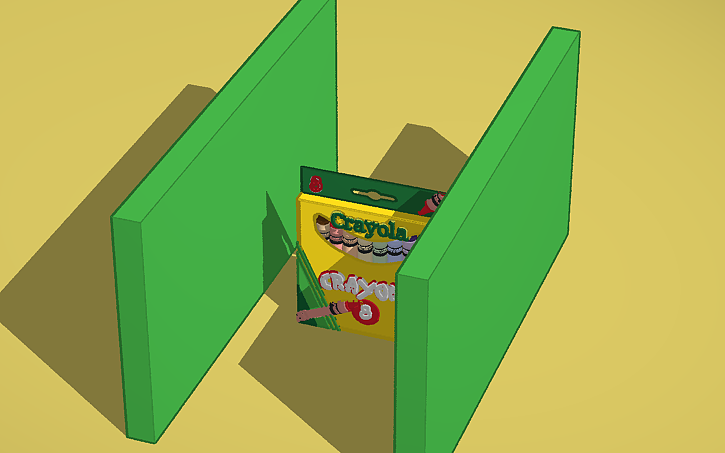 3D design Crayola 8 pack Crayon box - Tinkercad