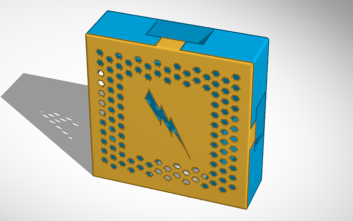 3D design Simple Cable management wall box v2 - Tinkercad