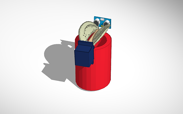 3D design ssm mechanical dustbin - Tinkercad