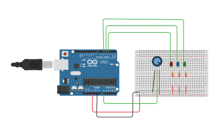 Circuit design Electric fan simulator | Tinkercad
